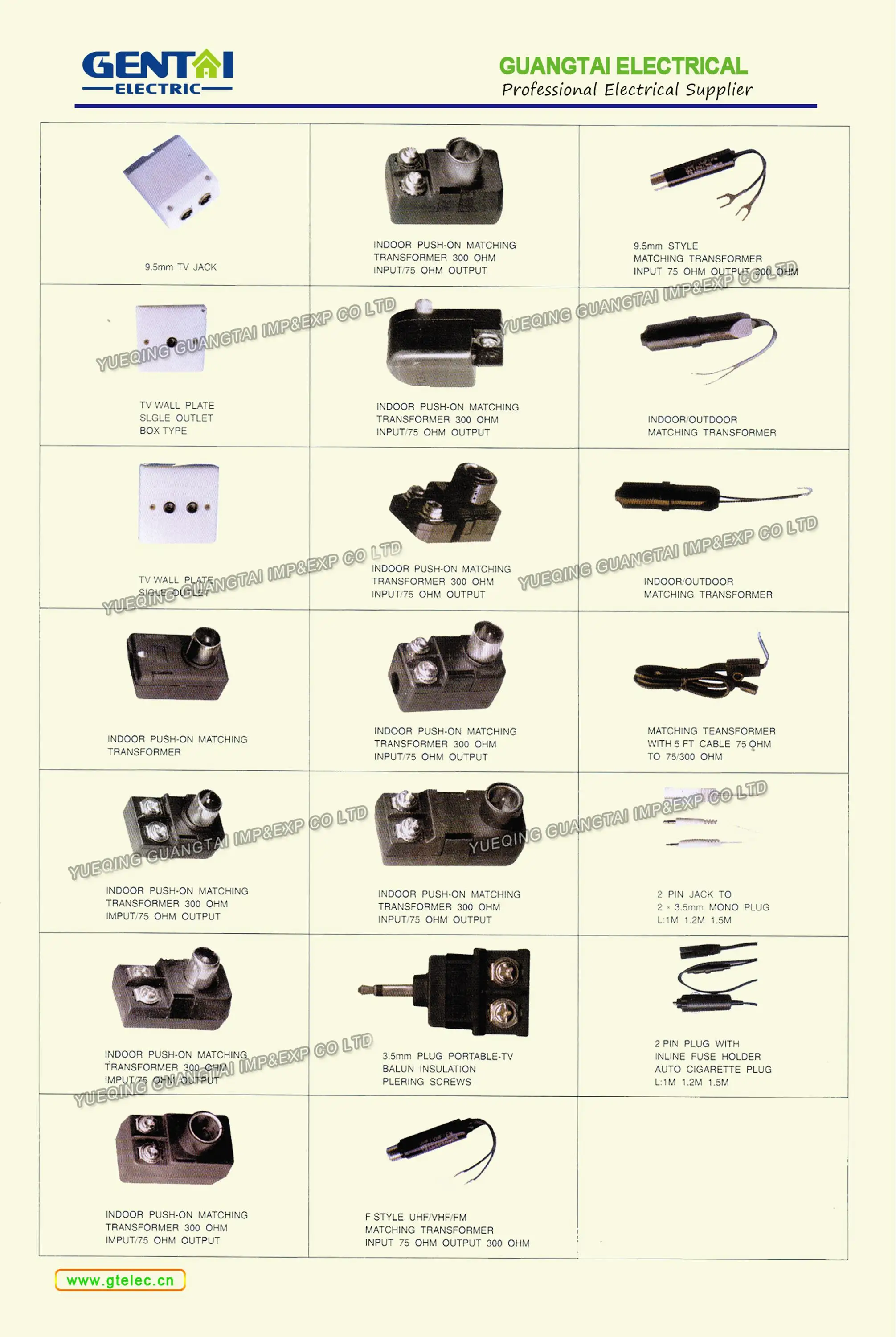 Matching Electric Transformer Indoor/outdoor Tv Aerial Matching ...