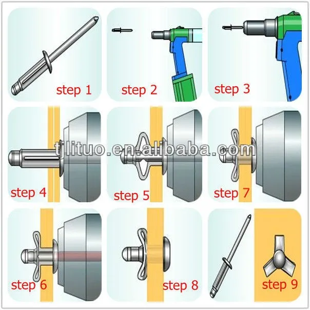 Aluminum Pop Blind Rivets Sizes in Hardware - OEM Quality