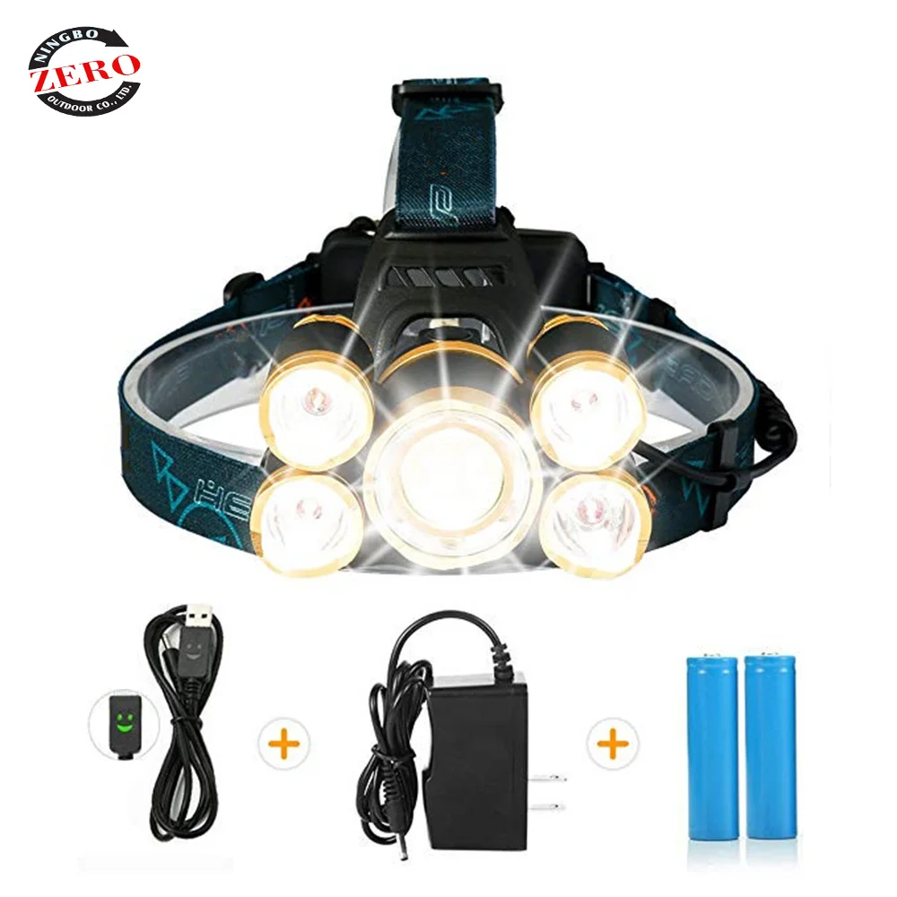 High Power 18650 Battery Rechargeable Led Head Lamp,10w Usb Aluminum ...
