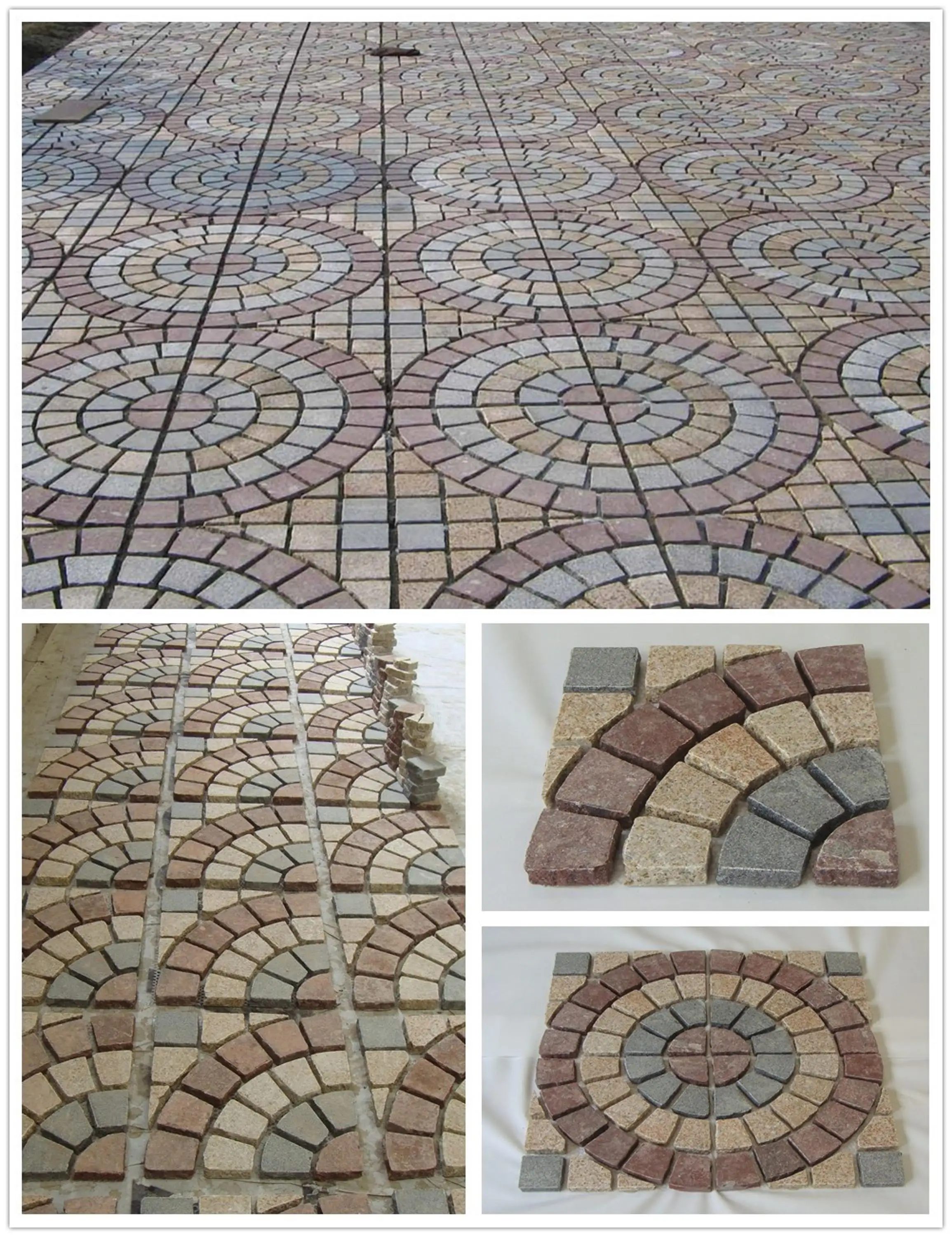 Fan Shaped Granite Cobblestone - Buy Fan Pattern Cobblestone,Granite ...