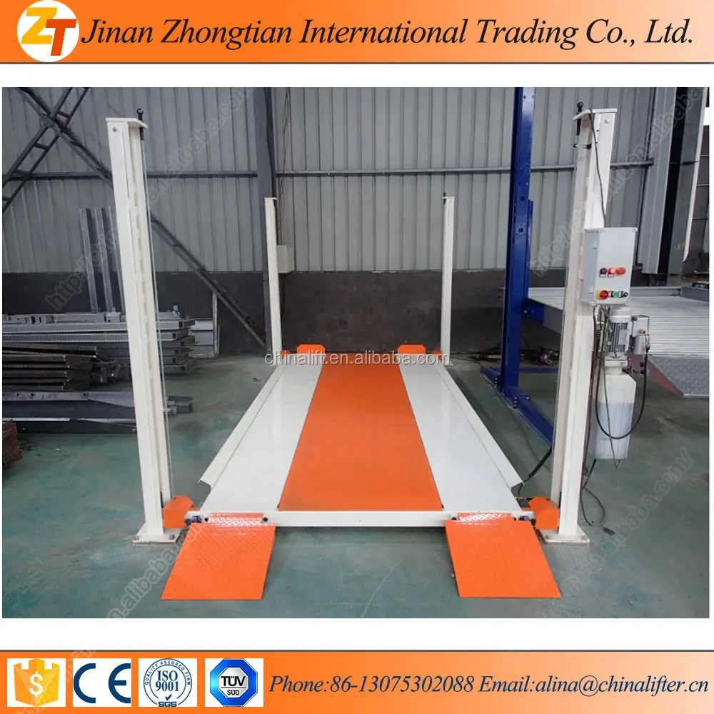 5t Hydraulic Four Post Car Lift/car Lifter 4 Post - Buy Car Lifter 4 ...