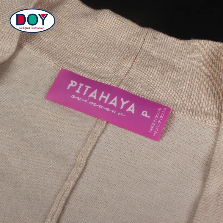 Swimwear Clothing Labels Maker Custom Brand Name Logo Waterproof Tpu ...