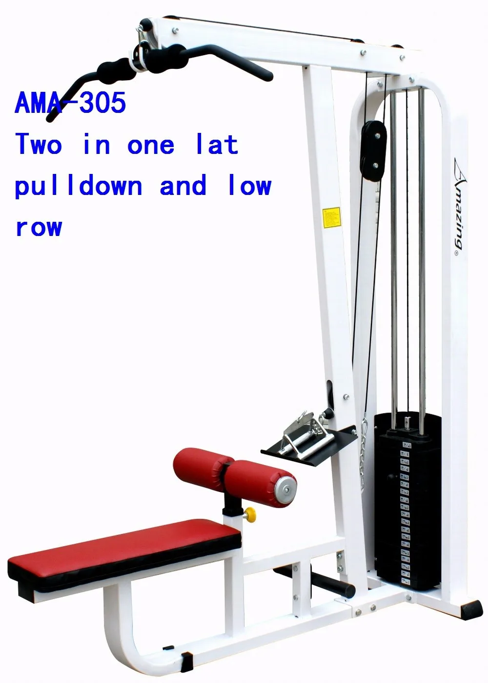 Commercial Gym Equipment Two In One Lat Pulldown And Low Row Weight ...