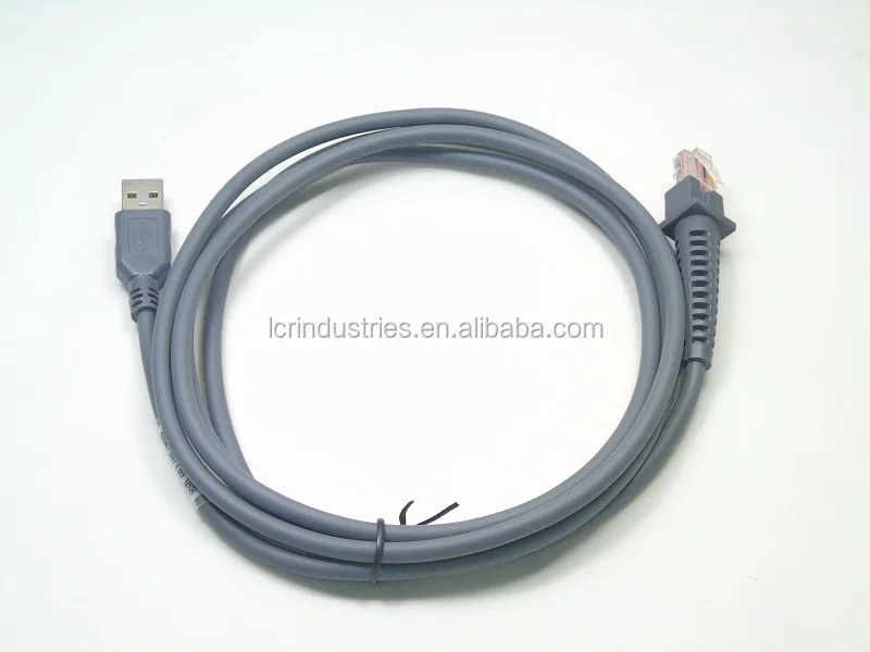 2m Straight Barcode Scanner Usb Cable For Datalogic D100 D130 Gd4130 ...