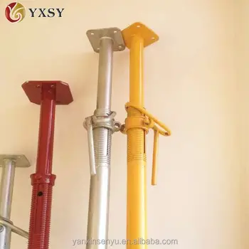 Building Material Shoring Adjustable Steel Pole Support Post For ...