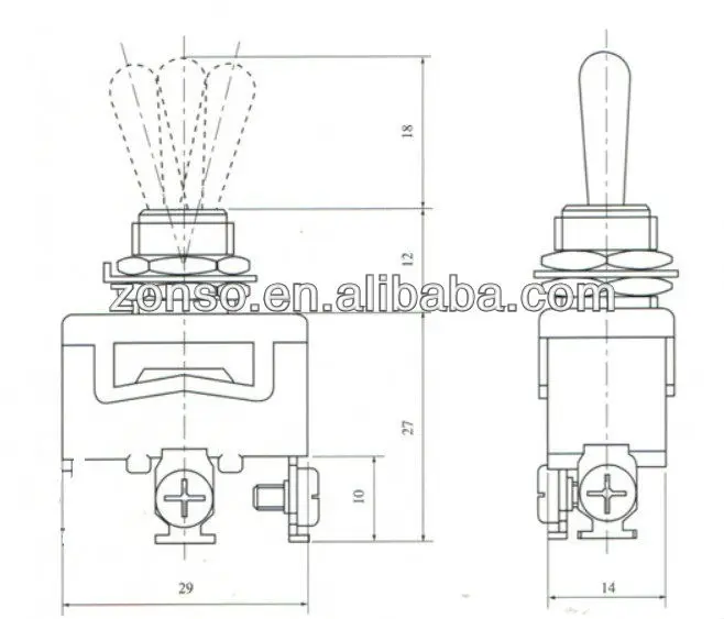 Ul Approvel 4 Position Toggle Switch - Buy 4 Position Toggle Switch,4 ...
