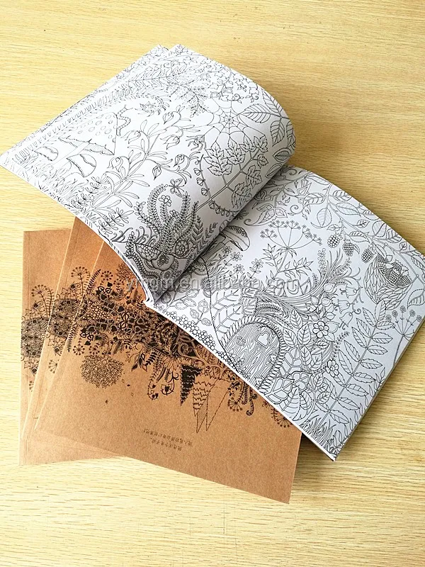 25x25cm 50 Pages Adult Coloring Book With Hard Cover And Gel Pens - Buy ...