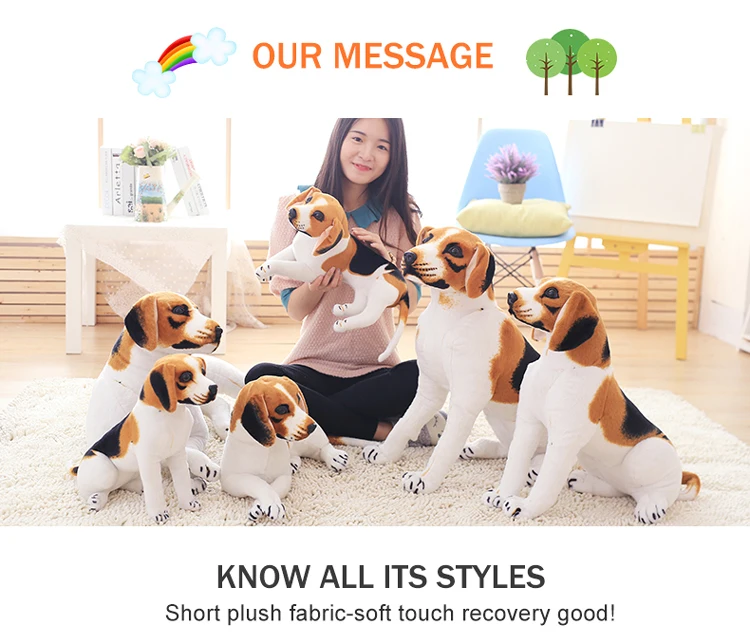 Customized High Quality Realistic Plush Stuffed Toy Dogs - Buy Plush ...