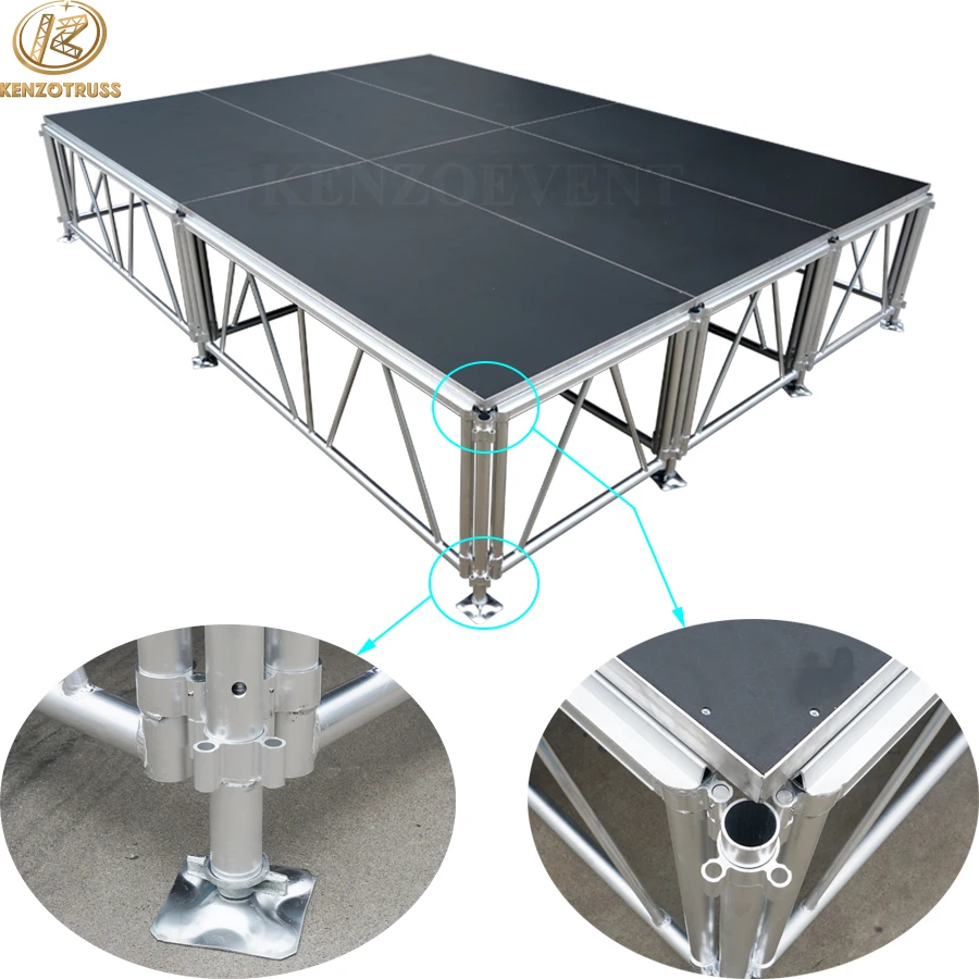 Hot Sale Aluminum Frame Portable Assembly Outdoor Conert Stage - Buy ...