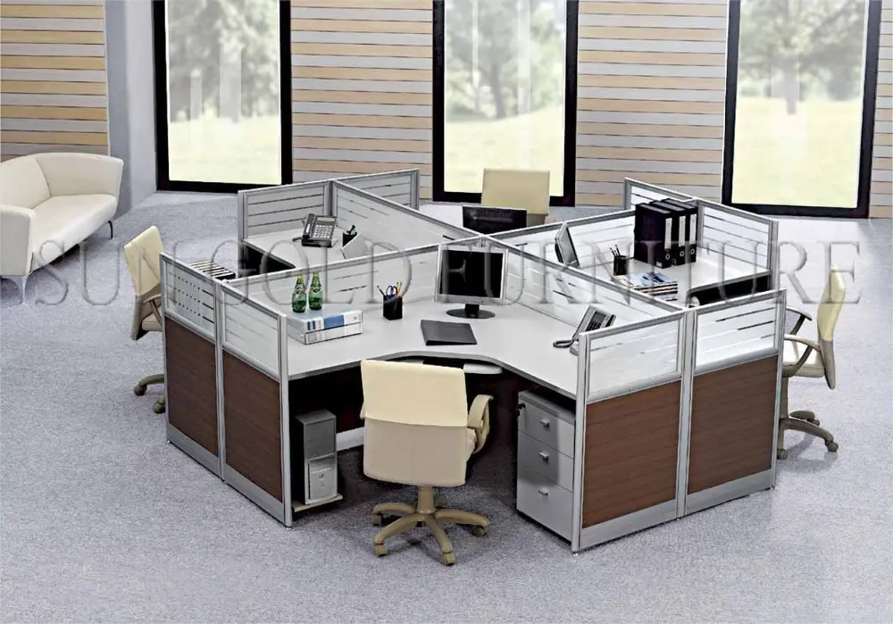 Hot Selling Nepal Office Cubicles Modular Metal Frame Classical Round ...