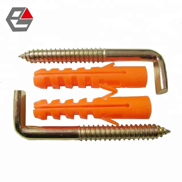Basin Screw 4pcs Set - L Type Screw and Nylon Anchor