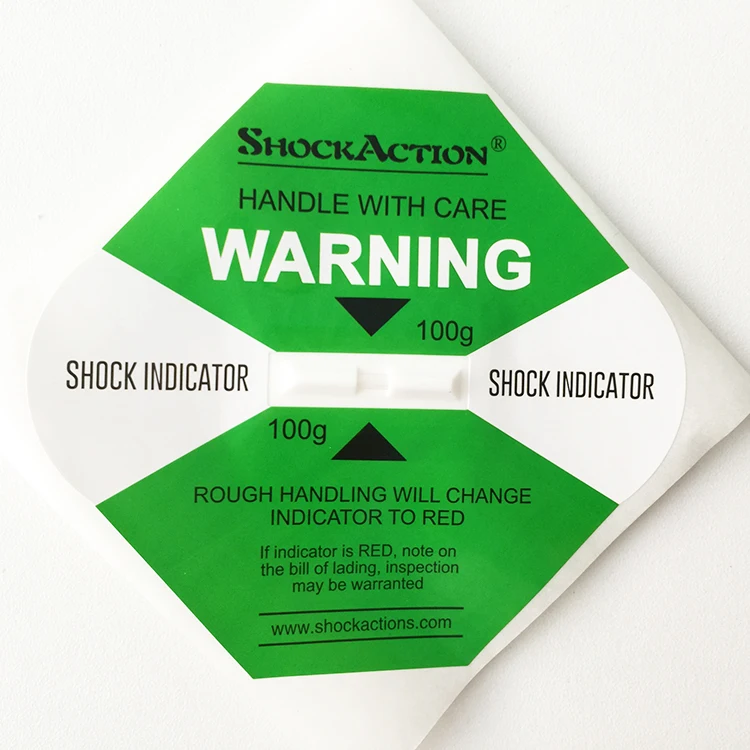 Shockaction Indicador De Impacto Etiqueta 25g Amarillo Shock Sensor ...