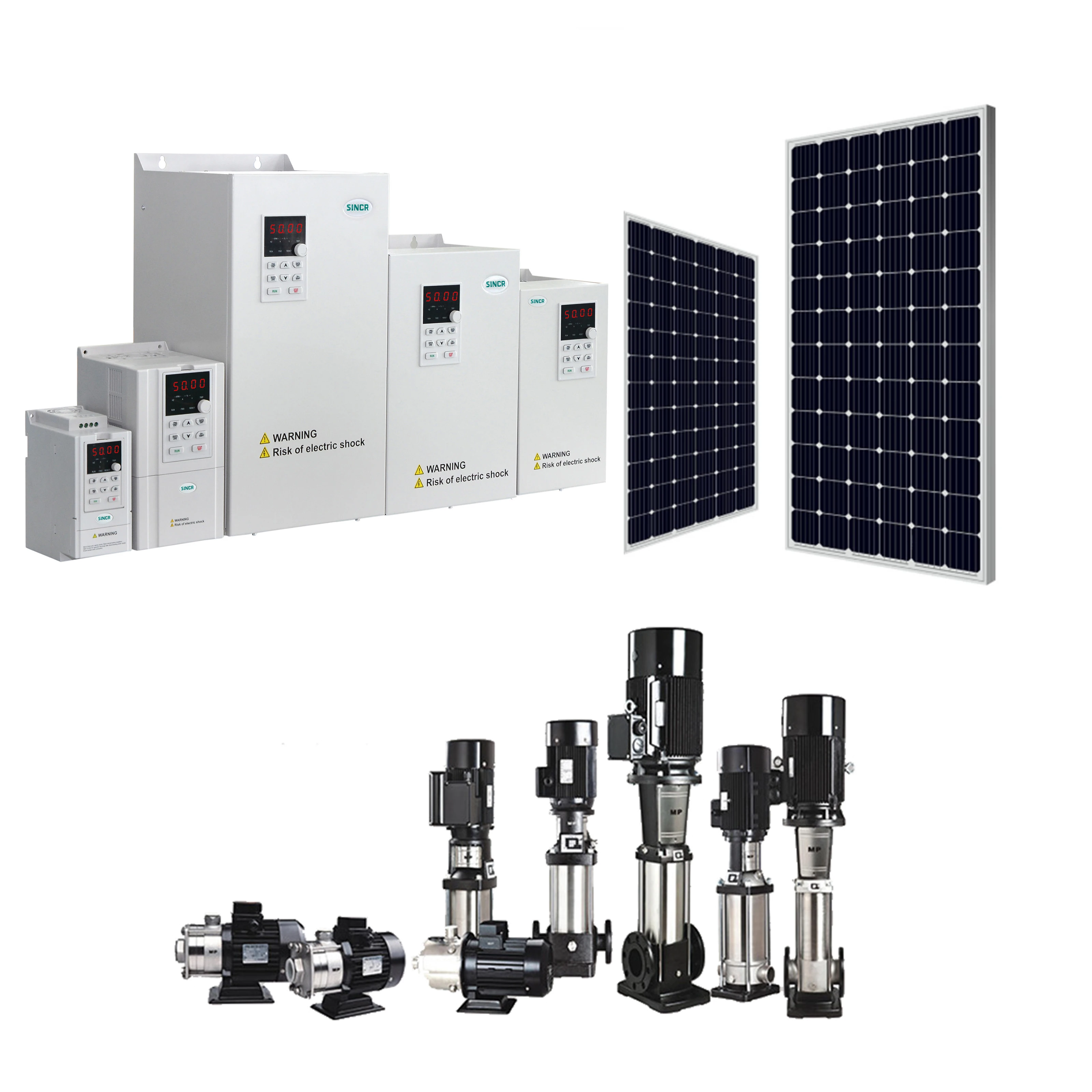 Solar Power Water Head 100 Meter Deep Well Pump System For Irrigation ...