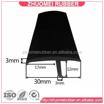 T- Strip Extruded Rubber Molding - Buy T Shape Rubber Molding,T- Strip ...