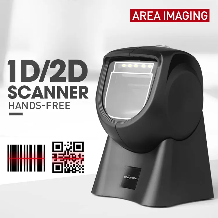 Omnidirectional 360 Degree Imager 2d Flatbed Barcode Scanner Desktop ...