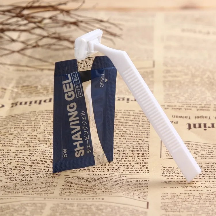 Wholesale Independent Packing Disposable White Double-blade Razor For ...