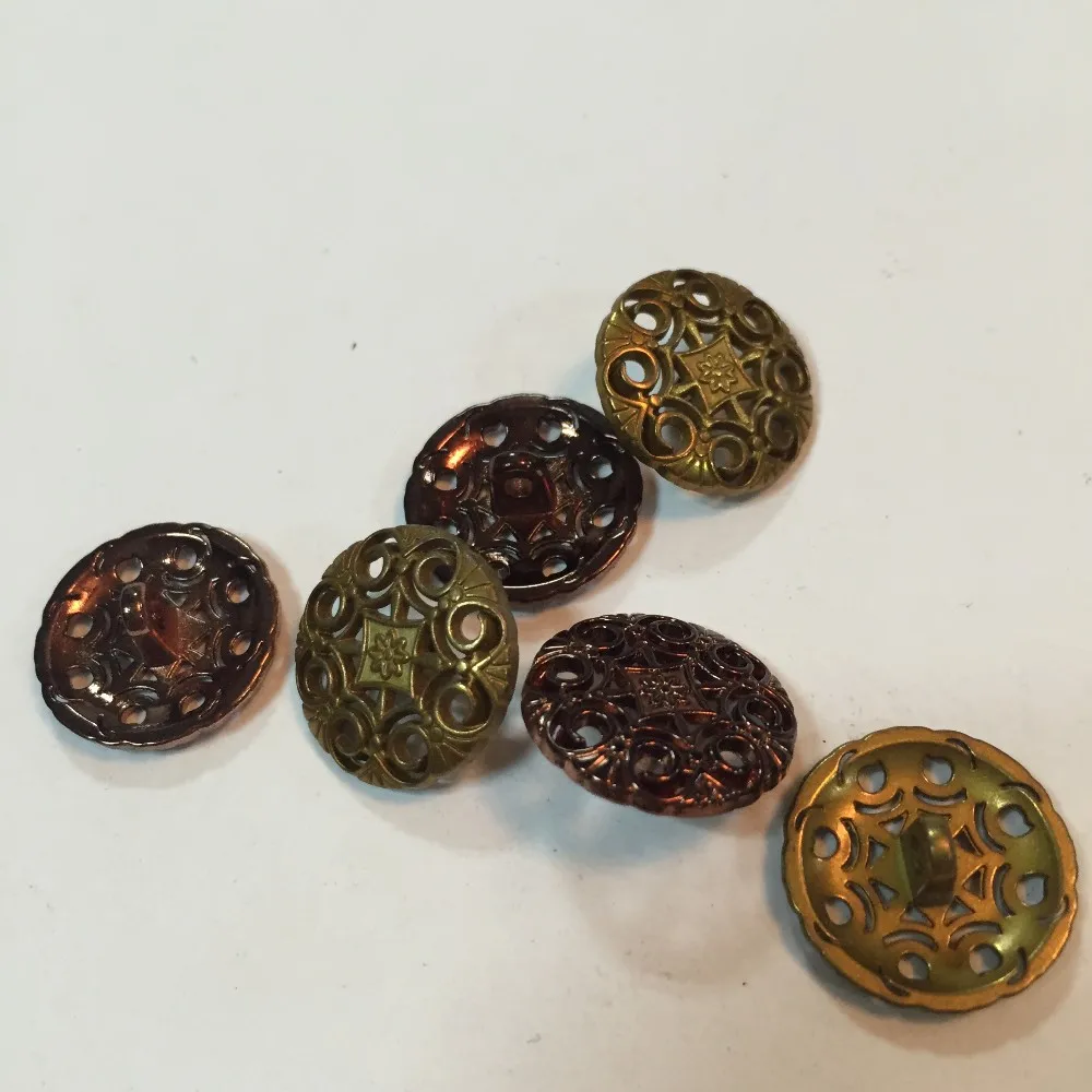 High Quality Winter Brass Hollow Flower Shank Loop Button Sewing Button ...