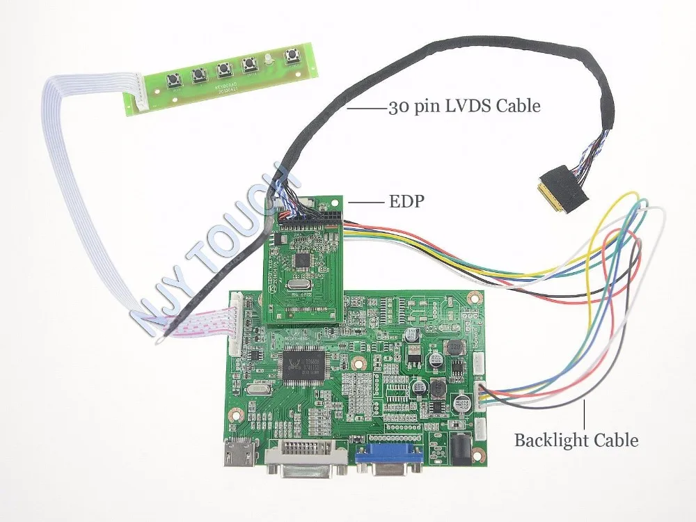 120mmx82mm Vga Lcd Controller Board For 15.6 Inch Lp156wf4-spb1 Edp 2 ...