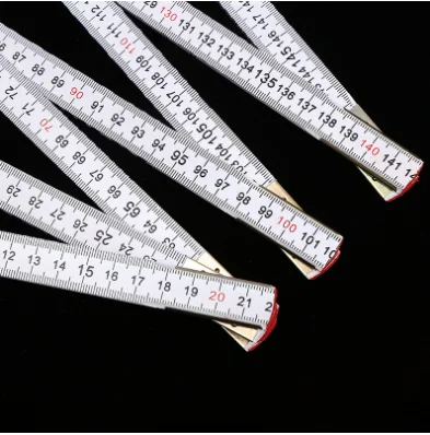 3m Folding Ruler Wooden Folding Ruler Black Ground Color 1 Meter 2 ...