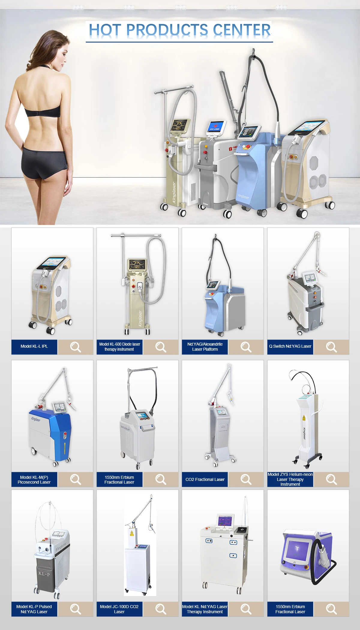 Jilin Province King Laser Co., Ltd. - CO2 fractional laser, Nd YAG Alexandrite laser