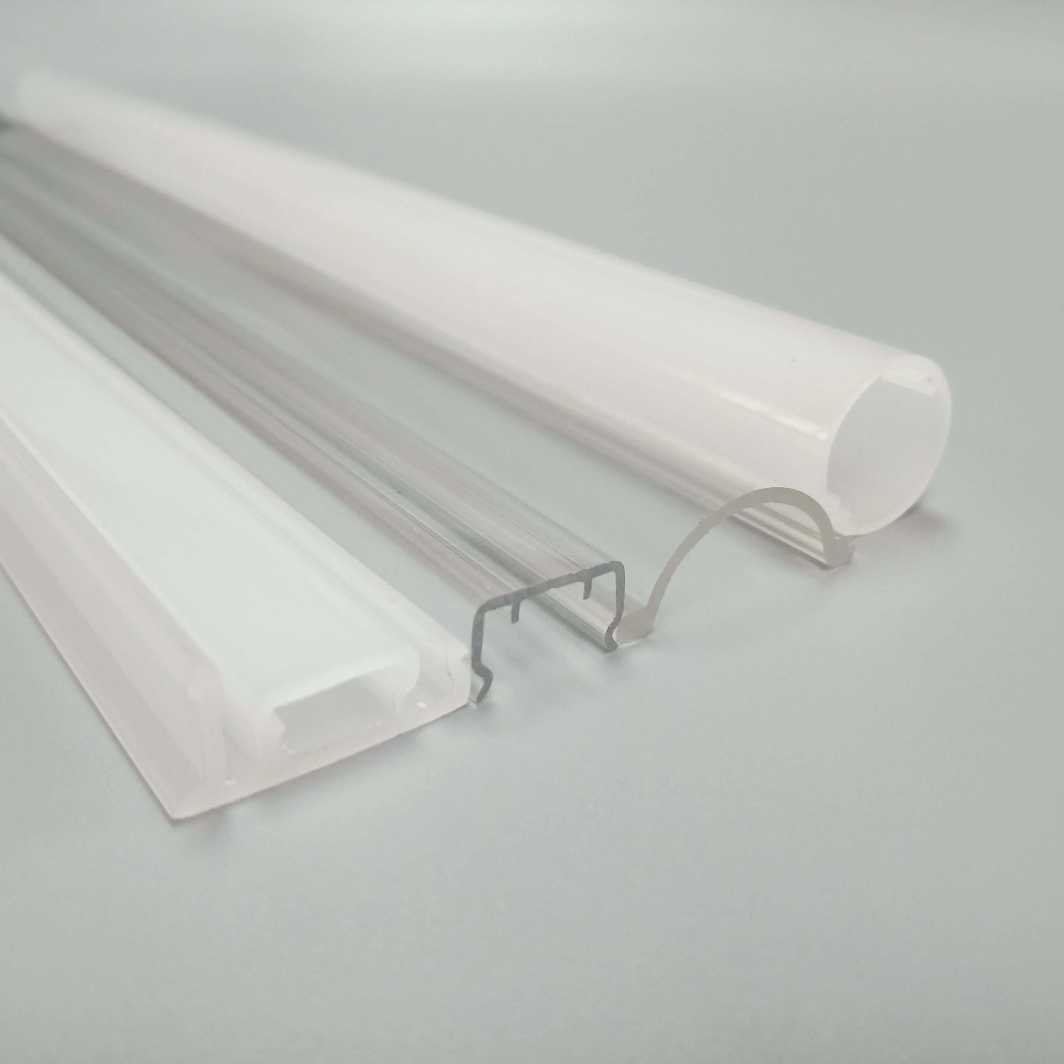 Pmma Tube Plastic Lampshade Cover With Pc Plastic Extrusion Profile ...