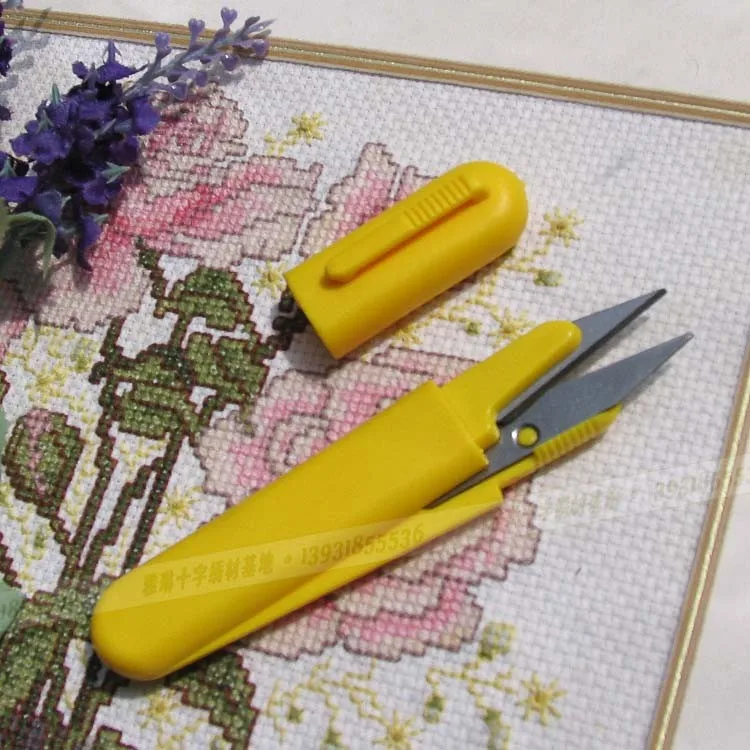 Scissors Cross Stitch&cross Stitching Tools Scissors With Cover Plastic ...