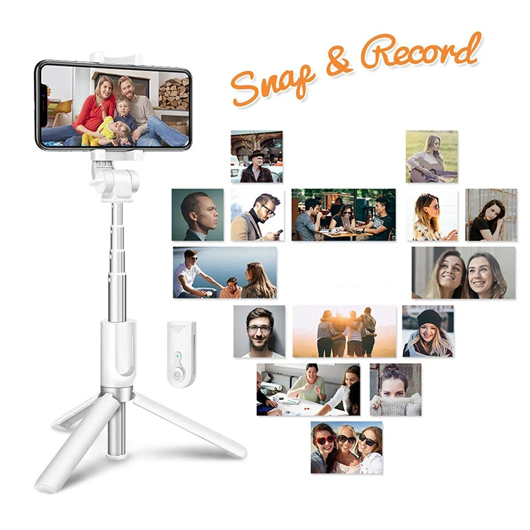 360 Degree Rotation Fashion Mini Bluetooth Smartphone Tripod Selfie ...