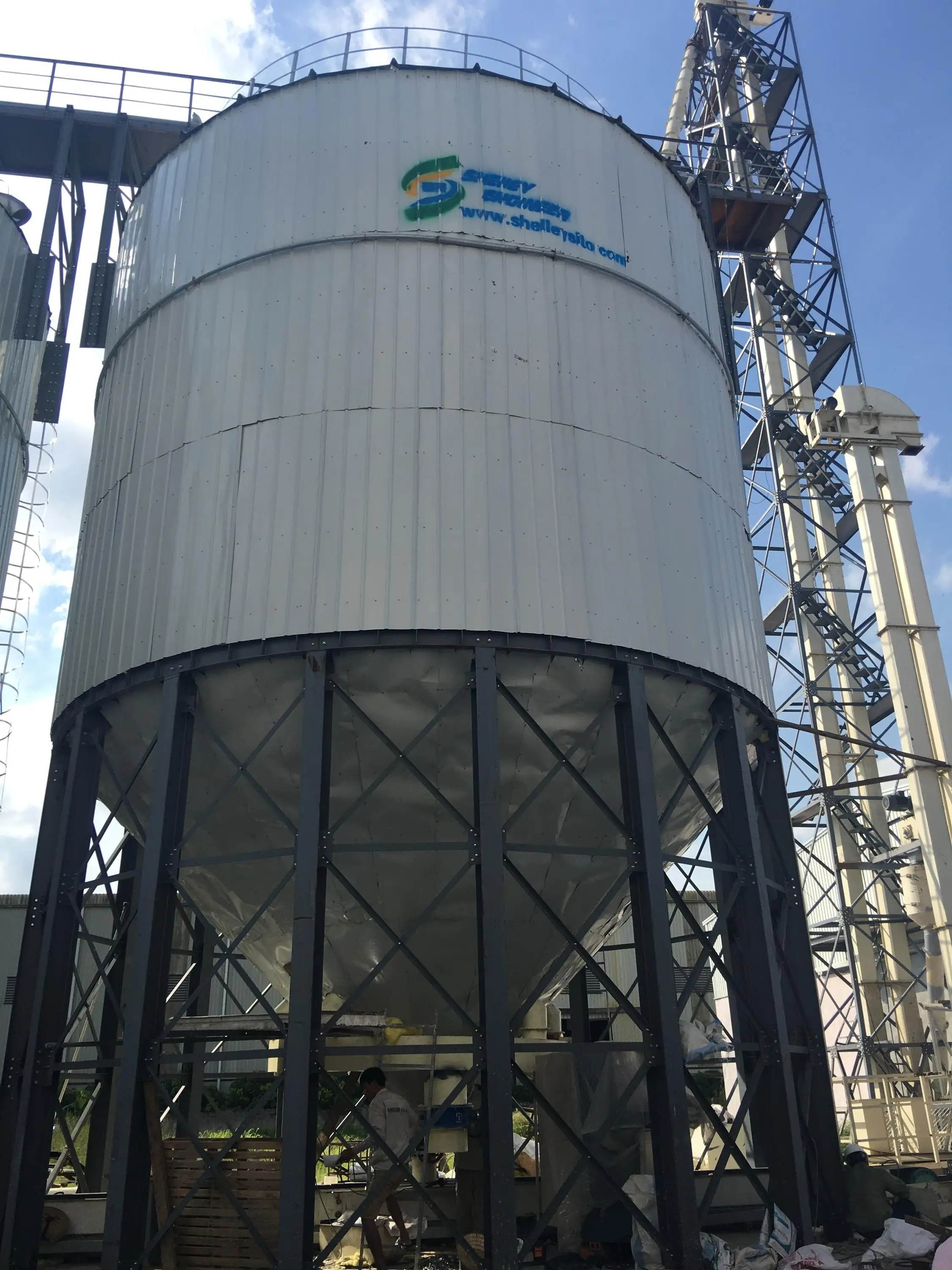 Rice Paddy Storage Steel Thermal Insulation Silo - Buy Steel Thermal ...