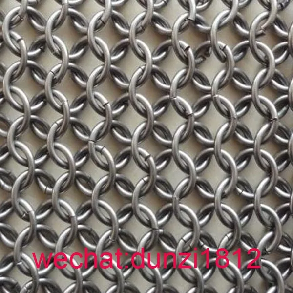 Stainless Steel Chain Link Ring Chainmail Decorative Mesh - Buy ...