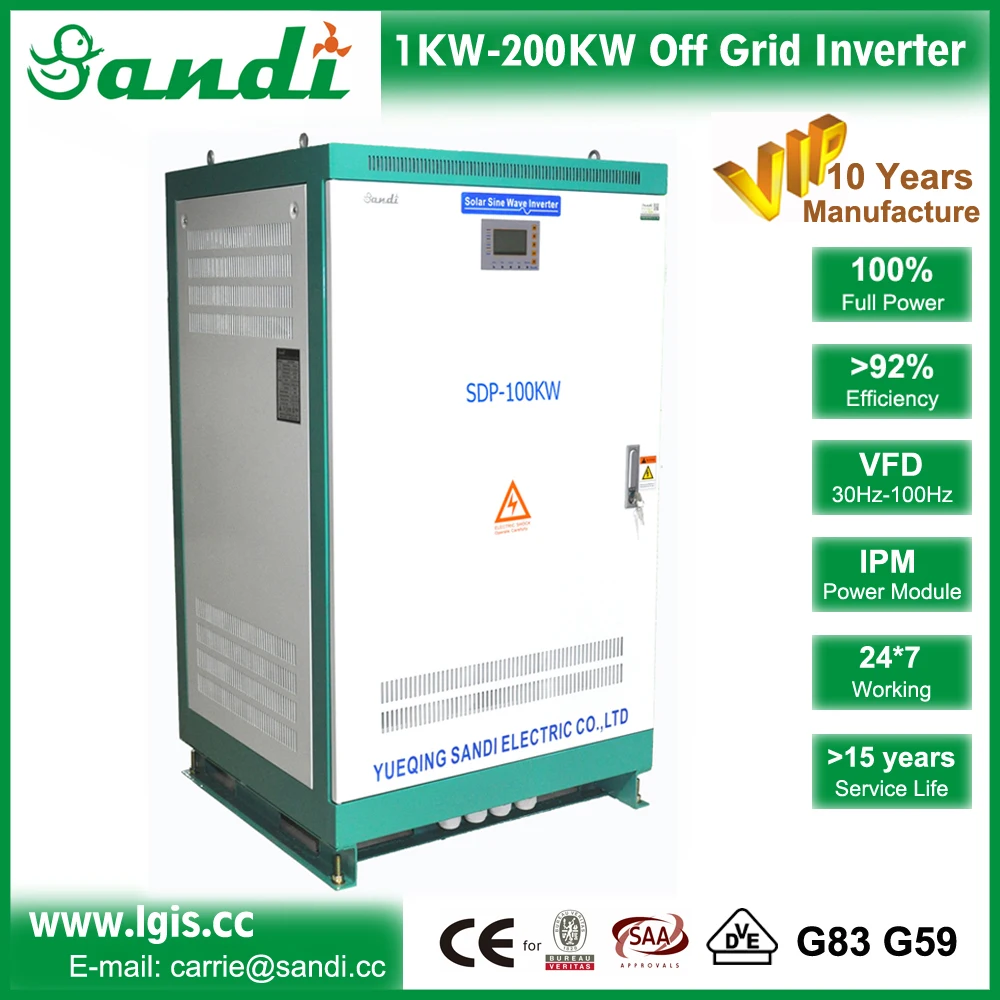 100kw Triple Output Type Off Grid Solar Power System With Generator ...