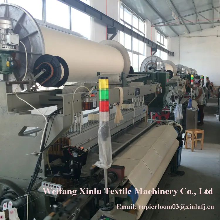 Cotton Fiber Fabric Rapier Loom Terry Towel Weaving Machine