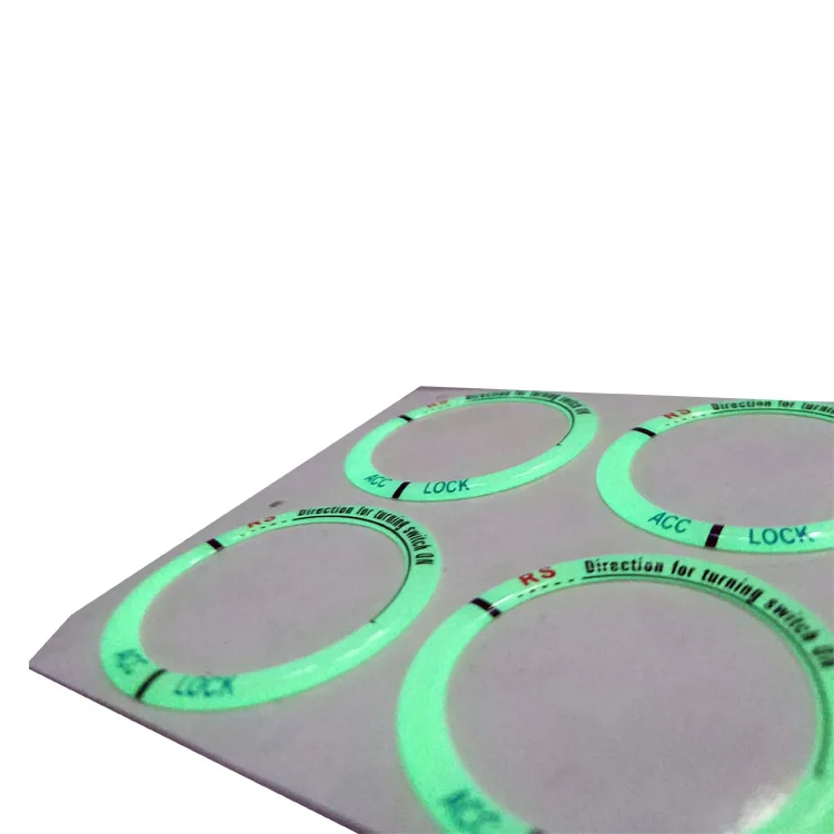 Custom Print Luminous Fluorescent Sticker Glow In The Dark Sticker ...