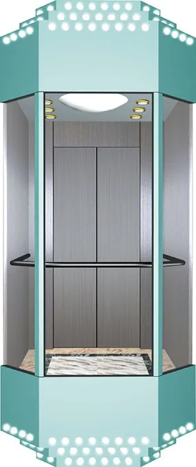 Fuji Zy 630kg Round Passenger Panoramic Lift Elevator China Manufacture - Buy Fujitsu Elevator ...