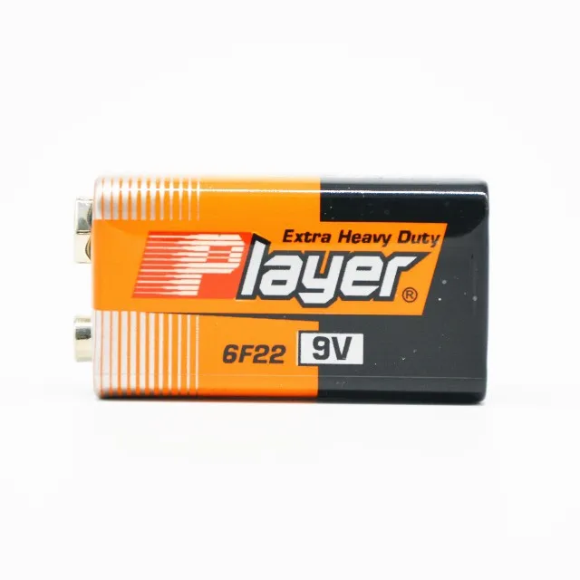 9V 6F22 Player Battery - 28 Hours Super Power Carbon Zinc