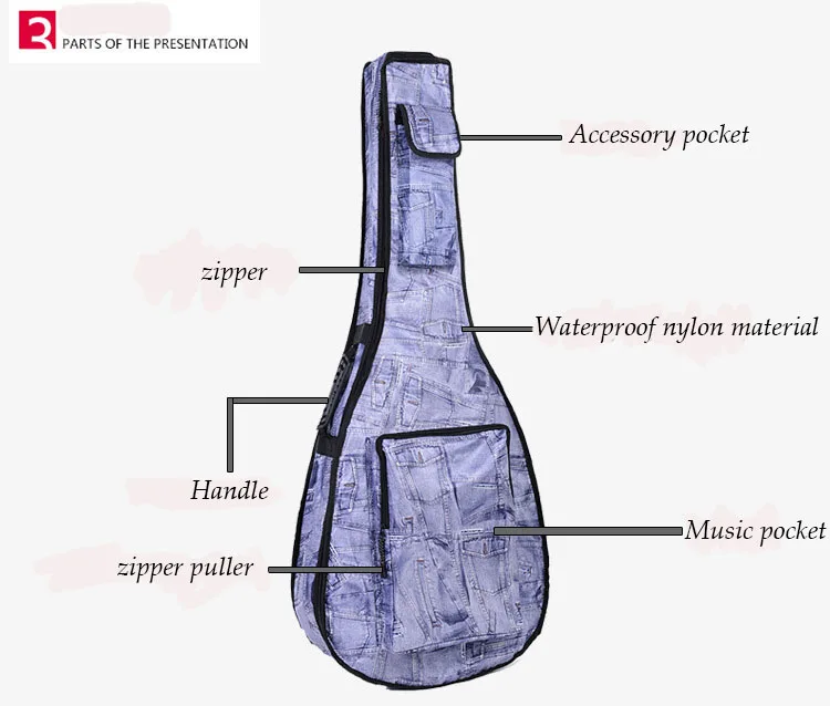 Music Acoustic Guitar Bag,Musical Instruments Electric Guitar Travel ...