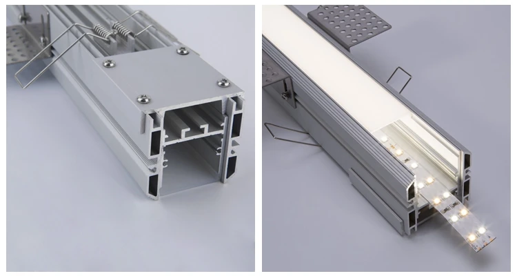 2018 New Design Trimless LED Profiles for Recessed Lighting