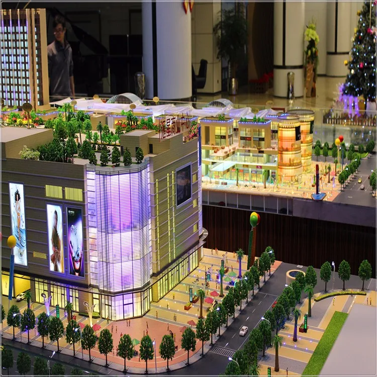 scale Miniature model making with Internal Apartment Lighting Control ...