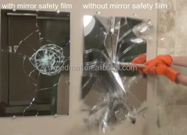 Mirror Backing Security Protection Woven Safety Film - Buy Mirror Film ...