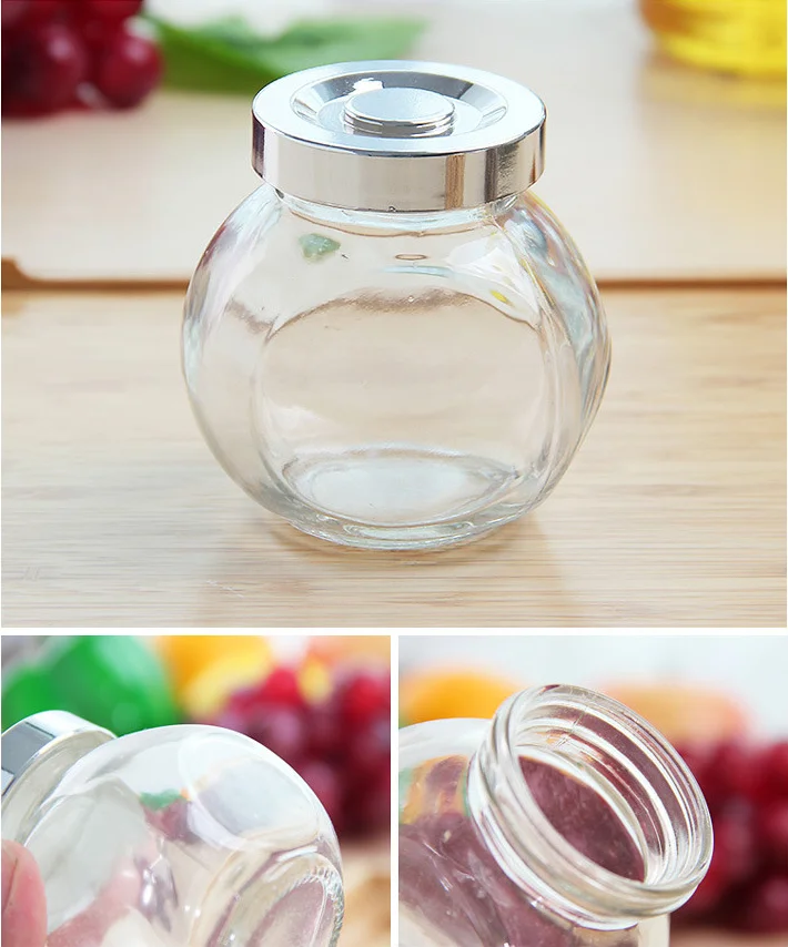 50g Eco-friendly Condiment Bottles Spice Seasoning Jar Glass Set Salt ...
