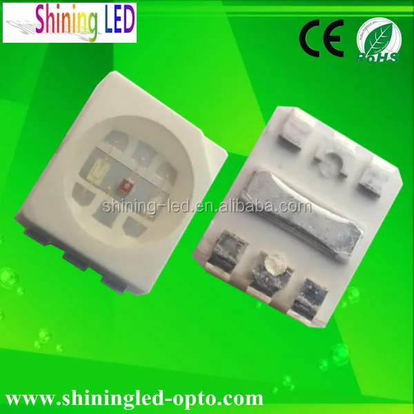 Plcc-6 Tri-color 3 Chips 6 Pin 2835 Rgb Smd Led 0.6w For Led Strip ...