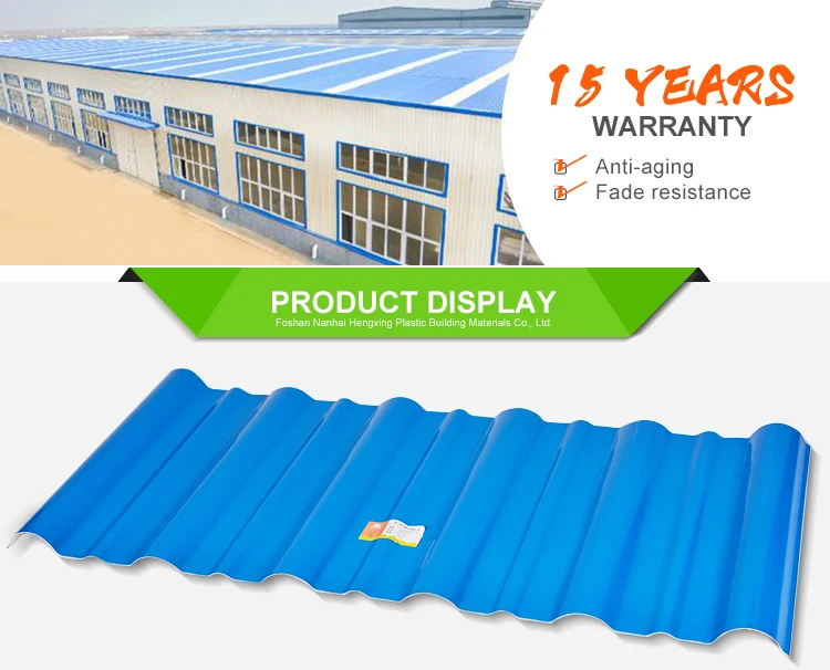 Upvc Corrugated Plastic Roof Sheet/construction Apvc Corrugated Plastic ...