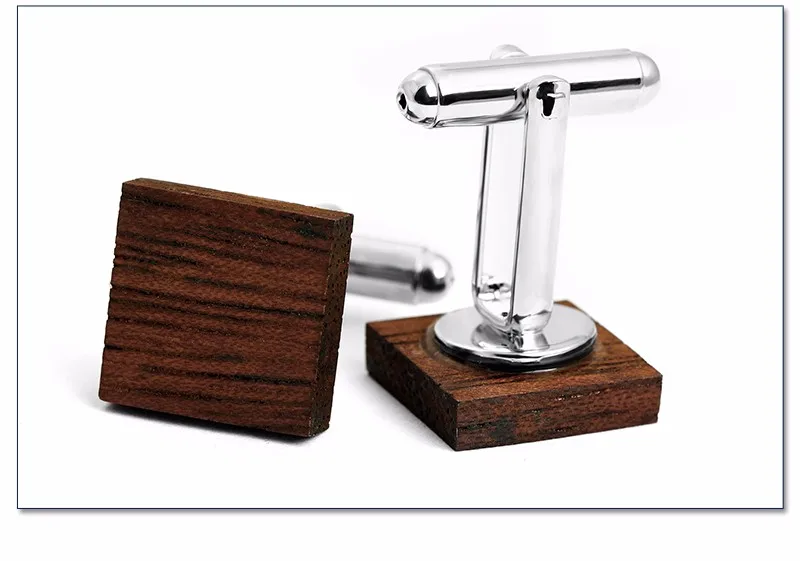 Wholesale Classical Wood Cufflinks Clasps Bamboo Cufflinks Fashion Men ...