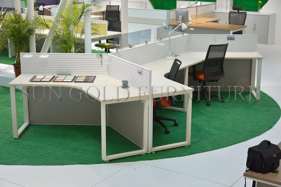 120 Derajat Meja Kerja Kantor Vari Meja Staf Baja Meja Partisi (sz ...