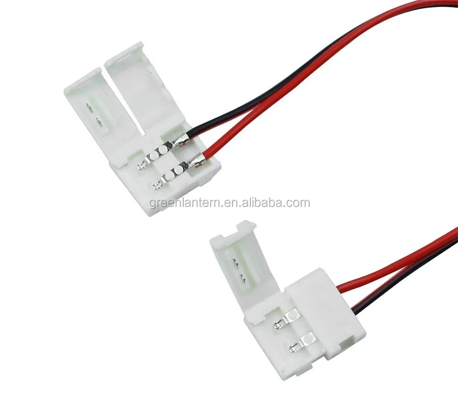 Solderless 8mm 2 Pin Connector For Led Strip Light 3528 2835 8mm Width ...