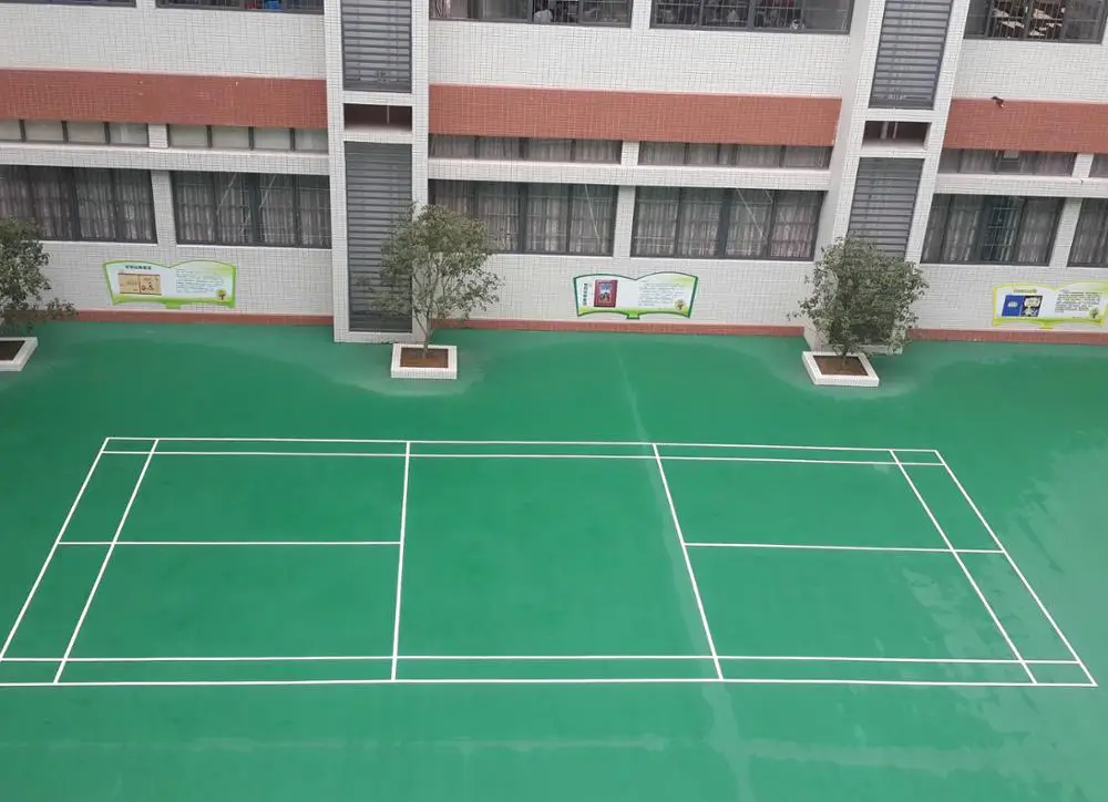 Outdoor Badminton Court Flooring Acrylic Paint For Badminton Court ...