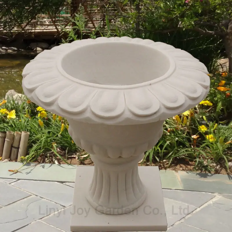 Hot Sale Outdoor Decorative Plant Pot Large Stone Garden Pot - Buy ...