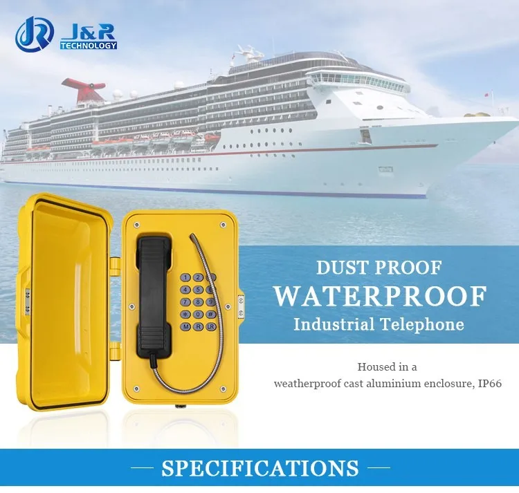 Outdoor RED Emergency Telephone - Waterproof & Durable