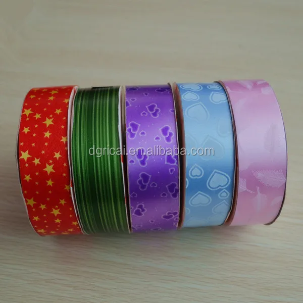 Floral Printed Dots Plastic Ribbon Roll,Gift Wrapping Tape - Buy Dots ...