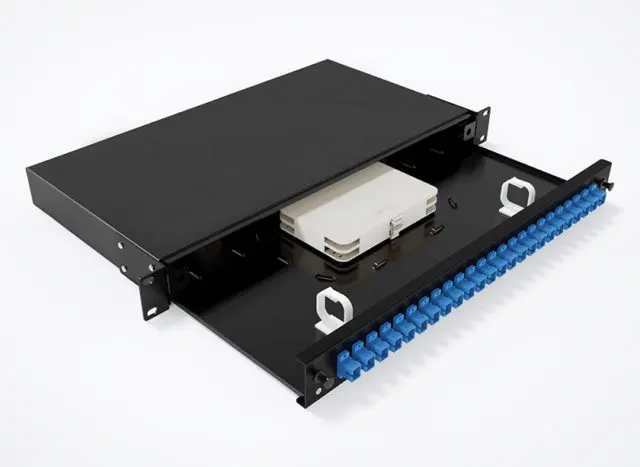 Ftth Fiber Optique Patch Panel 19 Pouce De Montage En Rack 8 12 24 48 ...