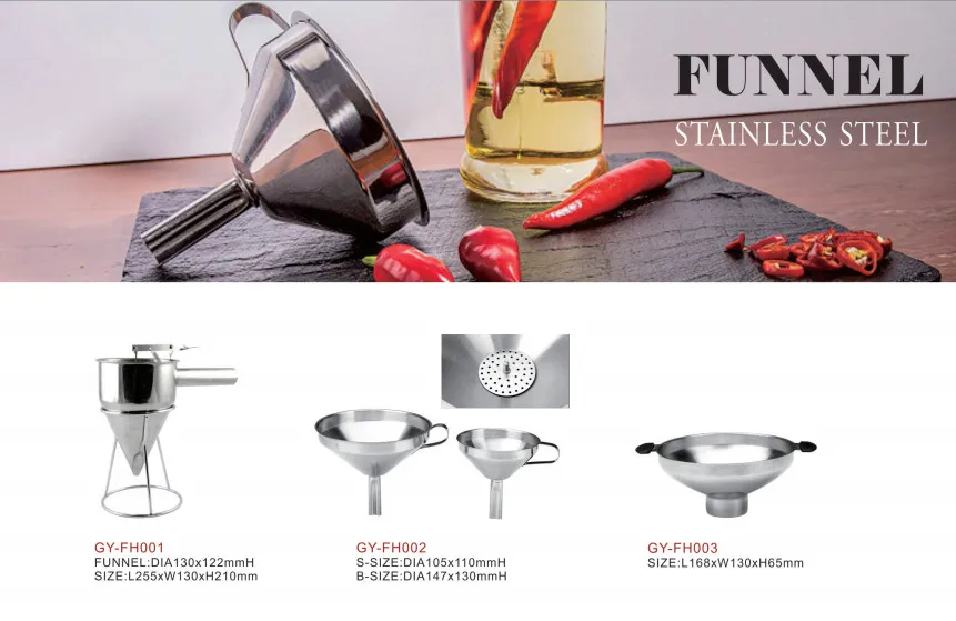 Metal Kitchen Funnel - Durable Stainless Steel Utensil